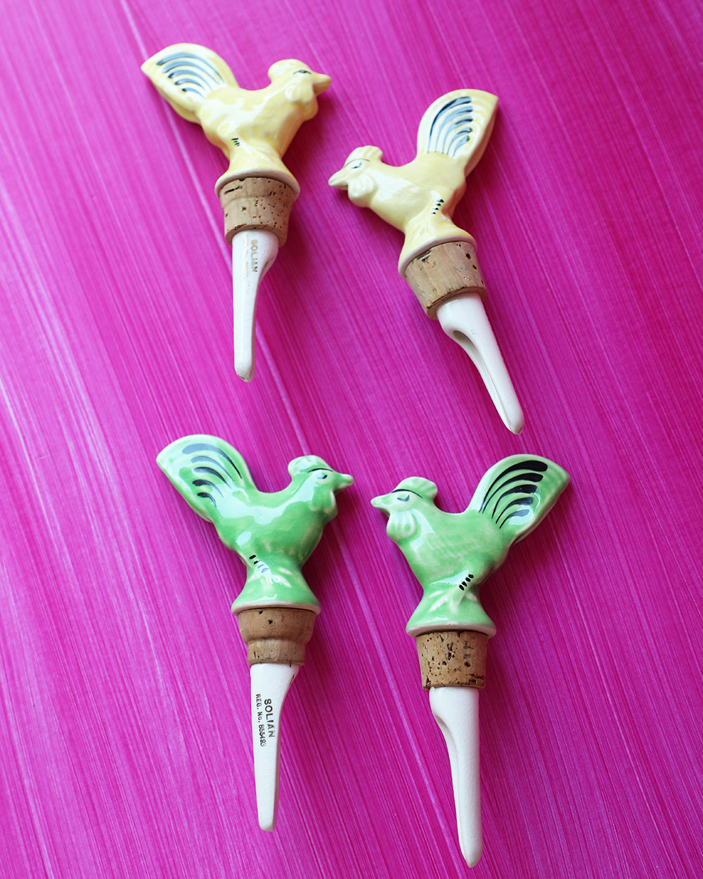 Vintage Ceramic Chicken Pour Spouts, set of 2 – Drinking with Chickens